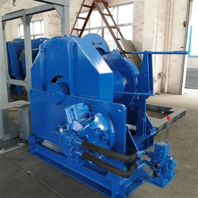 China Heavy-Duty Applications Marine Hydraulic Winch with Automatic Brake and Emergency Stop for sale