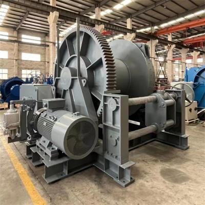 China 10-100 Ton Electric Hydraulic Marine Mooring Winch with 8-60mm Wire Diameter for Ships and Offshore Platforms for sale