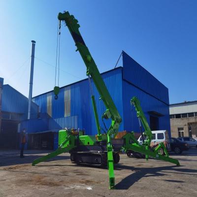 China Mini Spider Crane 3 Ton to 12 Ton Telescopic Boom Electric Diesel Hydraulic Engine Hoist for sale