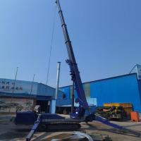 China EW 8.0 Rubber Crawler Spider Crane - 8 Ton Capacity with 16.5m Boom for Narrow Space Applications for sale