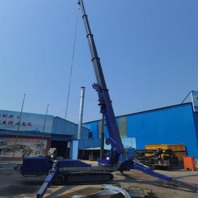 China EW 8.0 Rubber Crawler Spider Crane - 8 Ton Capacity with 16.5m Boom for Narrow Space Applications for sale