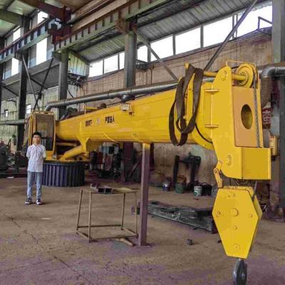 China 10-20 Ton Telescopic Boom Marine Ship Crane with 14m Working Radius and 15m/min Lifting Speed for sale