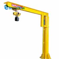 China BZ Type Pillar Mounted Jib Crane 5 Ton Capacity 4m Lifting Height Workshop Fixed for sale