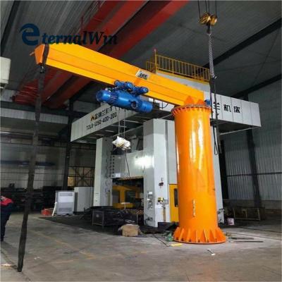 China Custom Electric Pillar Mounted Jib Crane 360 Degree Rotation 2 Ton Capacity Heavy Lifting for sale