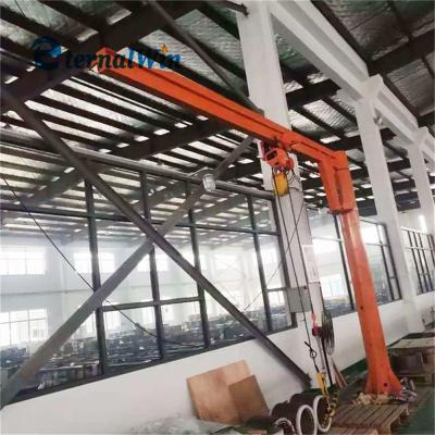China Electric Cantilever Jib Crane 500kg to 3ton with Chain Hoist Custom Height for sale