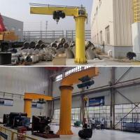 China Pillar Mounted Jib Crane 0.25-5 Ton Capacity with Remote Control | 2-6m Radius & 14m/min Speed for sale