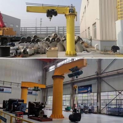 China Pillar Mounted Jib Crane 0.25-5 Ton Capacity with Remote Control | 2-6m Radius & 14m/min Speed for sale