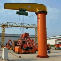 China 360° Rotation Column Fixed Jib Crane 2 Ton Capacity with Remote Control - 6m Working Radius & 14m/min Speed for sale