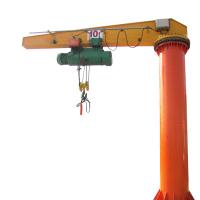 China Articulated Pillar 360° Rotating Jib Crane 2T-10T Capacity with 4-6m Radius and 5-6m Lifting Height for sale