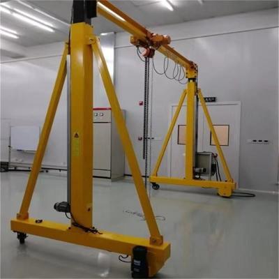 China 380V Portable Mini Gantry Crane 1-10 Ton Capacity 3-10m Span Adjustable Industrial Lifting Equipment for sale
