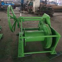 China 20kN to 100kN Manual Hand Pulling Winch for Boat and Ship Anchor Deck Operations with Automatic Brake for sale