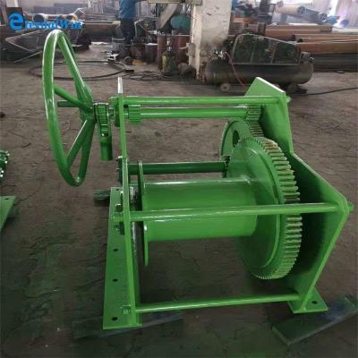 China 20kN to 100kN Manual Hand Pulling Winch for Boat and Ship Anchor Deck Operations with Automatic Brake for sale