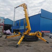 China 5 Ton 16.8m Spider Crawler Crane Narrow Space Heavy Lifting with Basket EW5.0 for sale
