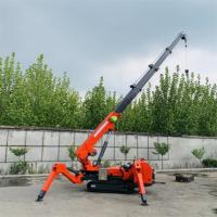 China Mini Electric Diesel Spider Crawler Crane 3T 8T with 16.5m Boom Length for sale