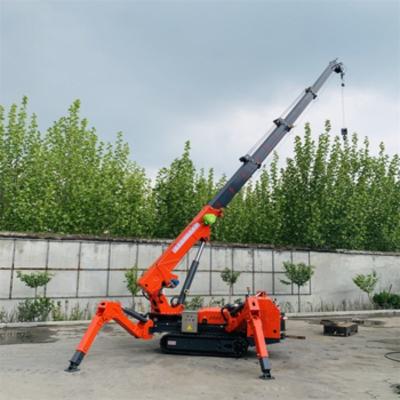 China Mini Electric Diesel Spider Crawler Crane 3T 8T with 16.5m Boom Length for sale