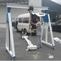 China 5 Ton Aluminum Single Girder Gantry Crane 6.5m Span 208V 3 Phase with Electric Hoist for sale