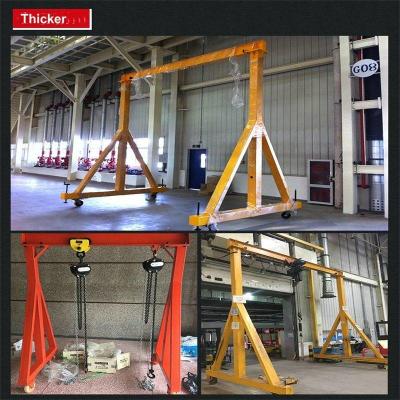 China 3 Ton Portable Gantry Crane with Wheels and Electric Hoist 380V 50Hz for sale