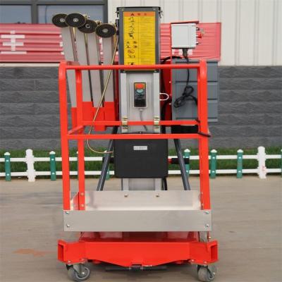 China 200kg Electric Scissor Lift Aerial Work Platform with 3.6-6m Height & 24V DC Power System for sale