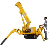 China 8 Ton Spider Crawler Crane Electric Diesel Telescopic Boom 7.5 Ton Weight CE Certified for sale