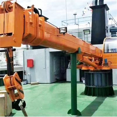 China Seaport Marine 30T Mobile Harbor Crane Knuckle Boom Crane 15m Working Radius for sale
