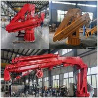 China 10 Ton Knuckle Boom Marine Crane with 12,000kg Capacity and 360° Rotation for Truck Mounted Hydraulic Deck Applications for sale