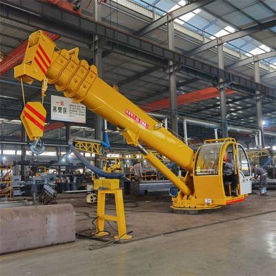 China EWSC-10T Marine Ship Deck Crane 10 Ton Capacity with 12.63m Working Radius and 360° Rotation for sale