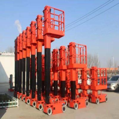 China Aluminum Alloy Electric Lifting Platform Self Propelled Indoor Aerial Work Platform for sale