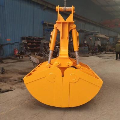 China 2T-20T Hydraulic Clamshell Bucket | 5m3 Capacity Crane Grab for Construction & Port Handling for sale