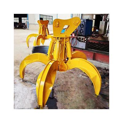 China Stainless Steel Q235 Q345 Hydraulic Clamshell Bucket 500-3000kg Capacity 0.5-2.5m Opening Range for sale