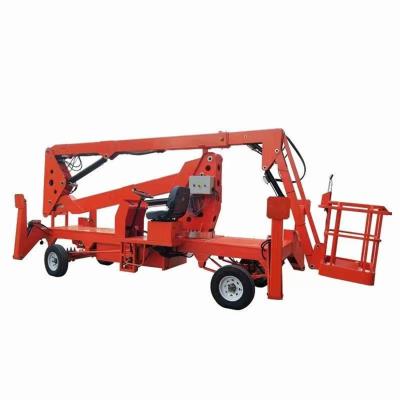 China 30m Mobile Aerial Electric Lifting Platform Diesel Truck Mounted Knuckle Boom Lift with 200kg Capacity for sale