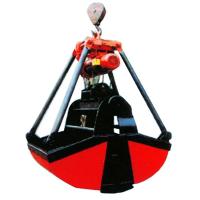 China 6-12 CBM Crane Grab Bucket with 30KW Motor and 7000kg Capacity for Bulk Material Handling for sale