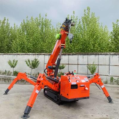China 360° Rotation Spider Crawler Crane 3-12 Ton Capacity with 22.5m Lifting Height and Remote Control for sale