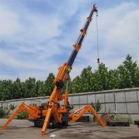 China Electric Motor Diesel Engine Tracked Spider Crane Crawler Spider Crane With Fly Jib for sale