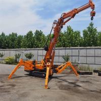 China Electric Motor Diesel Engine Tracked Spider Crane Crawler Spider Crane With Fly Jib for sale