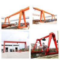China 10 Ton Remote Control Single Girder Gantry Crane with Electric Hoist - 6-30m Lifting Height & 380V Power for sale