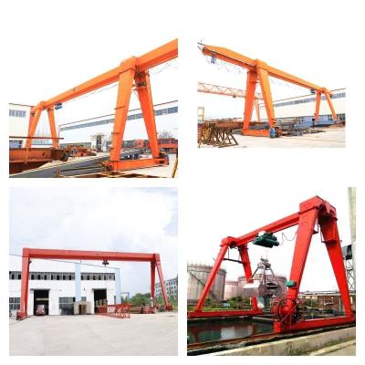 China 10 Ton Remote Control Single Girder Gantry Crane with Electric Hoist - 6-30m Lifting Height & 380V Power for sale