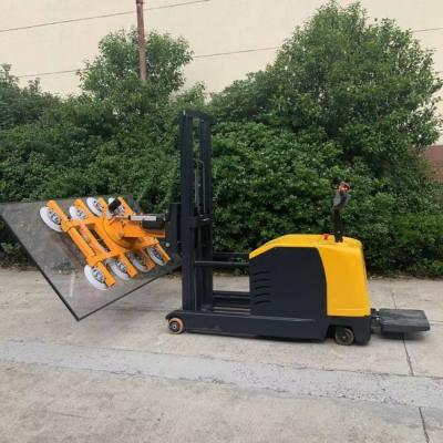 China Battery Vacuum Glass Lifter 300-800kg Electric Glass Installation Trolley 1600mm Lifting Height for sale