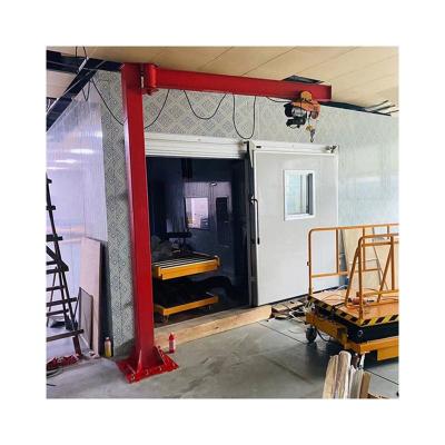 China 5T Cantilever Column Jib Crane with 360° Rotation - 3-6m Radius & 8m/min Lifting Speed for sale