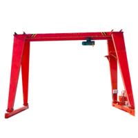 China Single Girder Gantry Crane 3T 5T Electric Hoist Overhead Truss Bridge Mobile 12m Span for sale