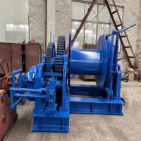 China Customized Rated Load Marine Hydraulic Winch Mooring Winch With Single Drum for sale