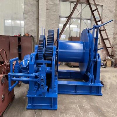 China Customized Rated Load Marine Hydraulic Winch Mooring Winch With Single Drum for sale