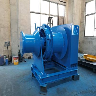 China 45KW 380V Marine Electric Winch with 150kN Load Capacity and 56mm Rope for Anchoring and Towing for sale