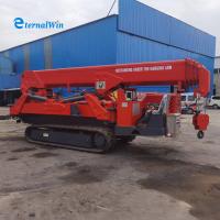 China 12ton Mobile Spider Crane Diesel Engine Electric Construction Machinery for sale