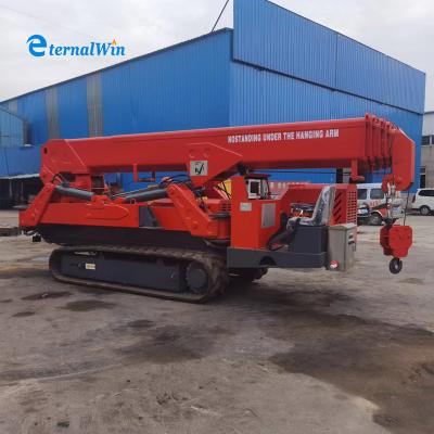 China 12ton Mobile Spider Crane Diesel Engine Electric Construction Machinery for sale