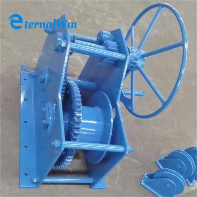 China Manual Hand Mooring Winch 2ton 5ton 11ton Marine Boat Deck Equipment for sale