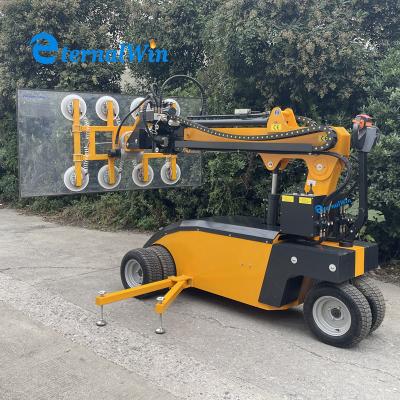 China Eternalwin 800kg 600kg Rough Terrain Vacuum Glass Lifter Glazing Robot 3500mm for sale