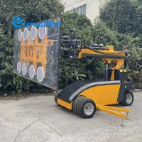 China 800kg Rough Terrain Glass Glazing Robot 5m Height Big Tyres Electric Vacuum Lifter for sale