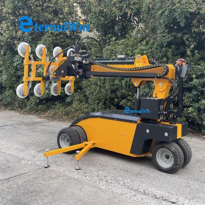China 300kg Rough Terrain Vacuum Glass Lifter Glazing Robot 3500mm Lifting Height for sale