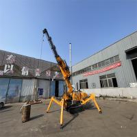 China 3 Ton Spider Crawler Crane 9.7m Lifting Height 360 Rotation Wireless Remote for sale