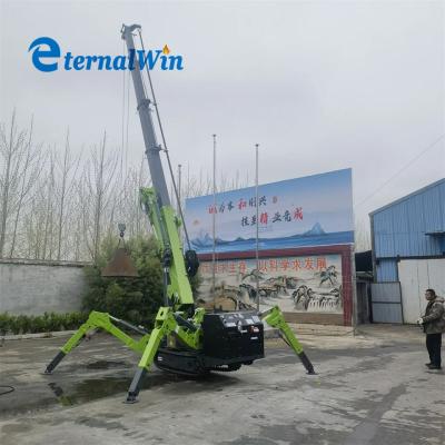 China Eternalwin Spider Crawler Crane 8 Ton Telescopic Boom 2500kg for sale